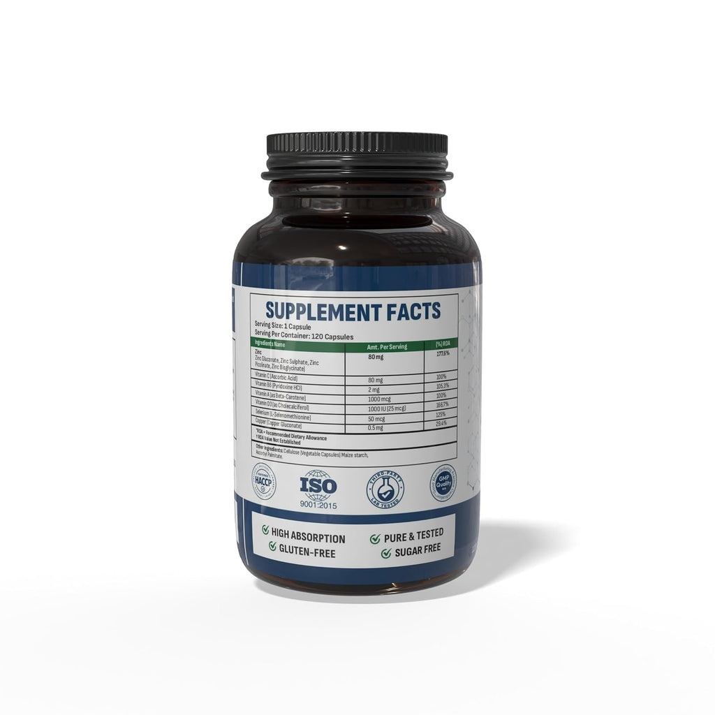 50 mg Zinc capsules for daily health