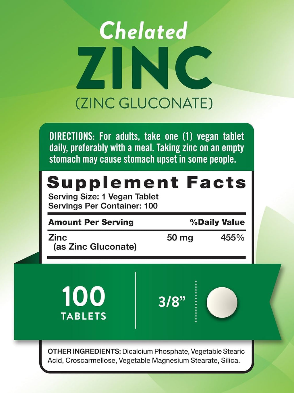 50 mg zinc for daily health
