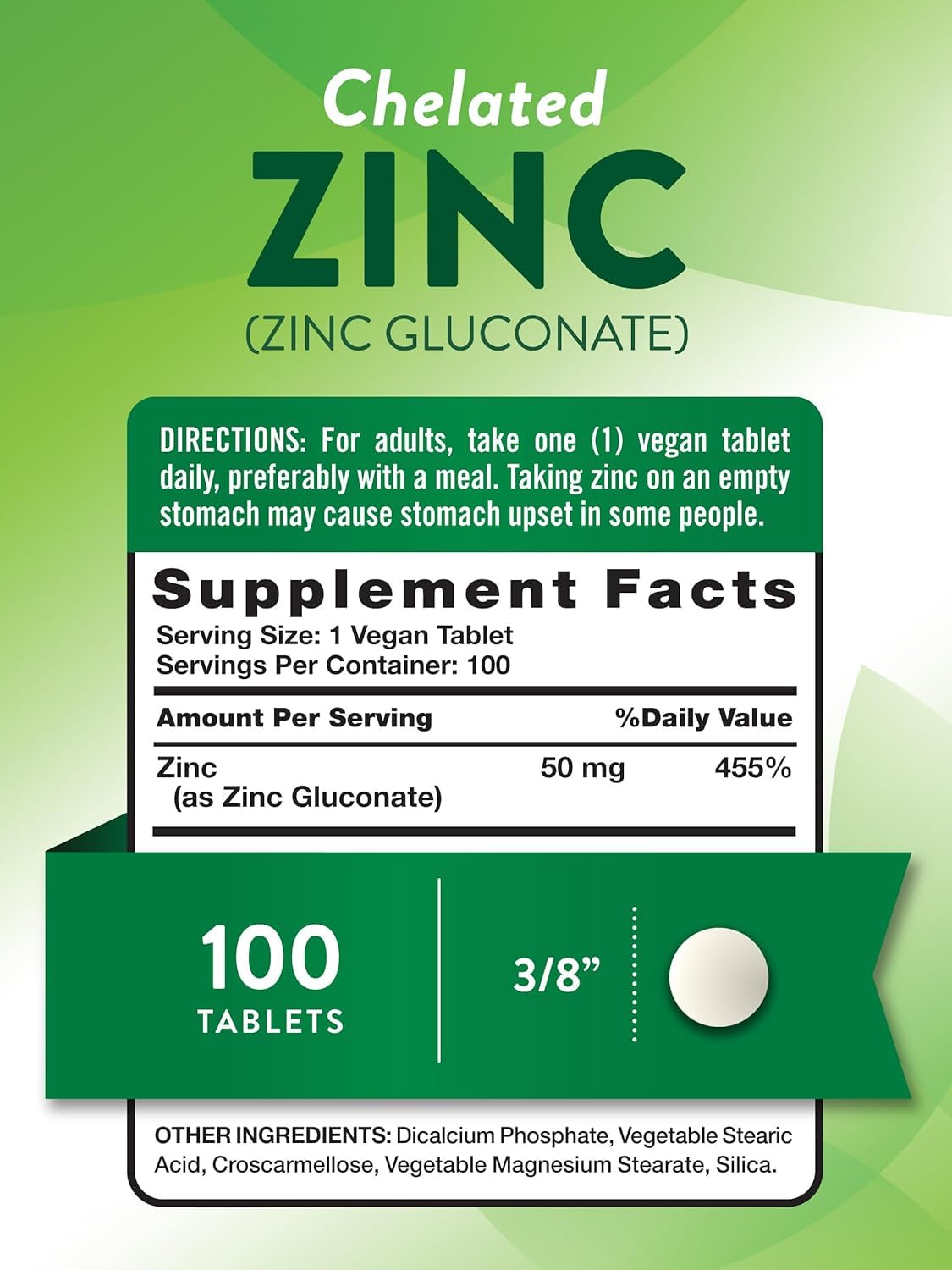 50 mg zinc for daily health