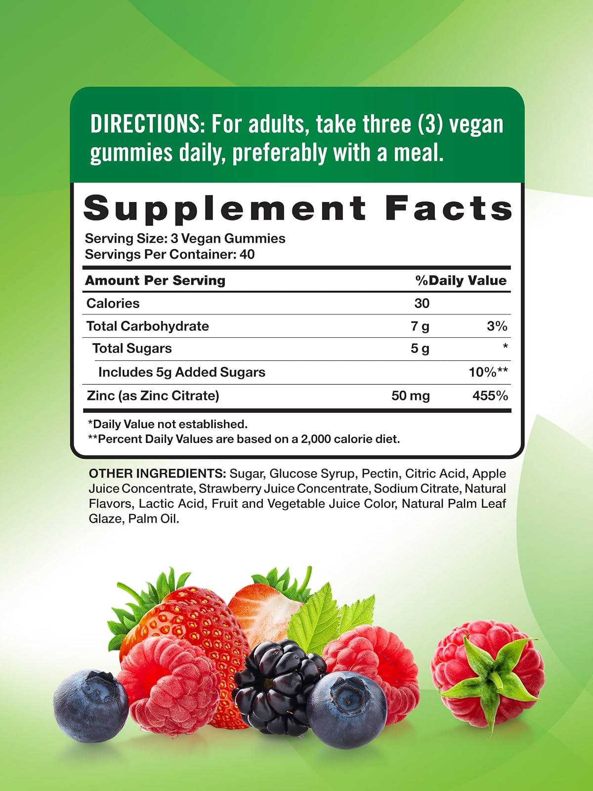 50 mg zinc gummies for daily wellness
