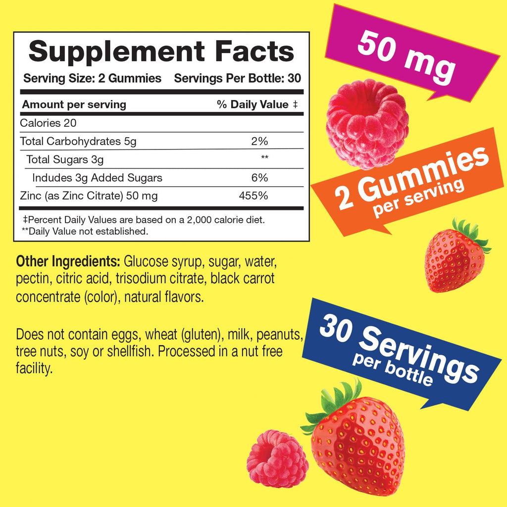 50 mg zinc picolinate gummies