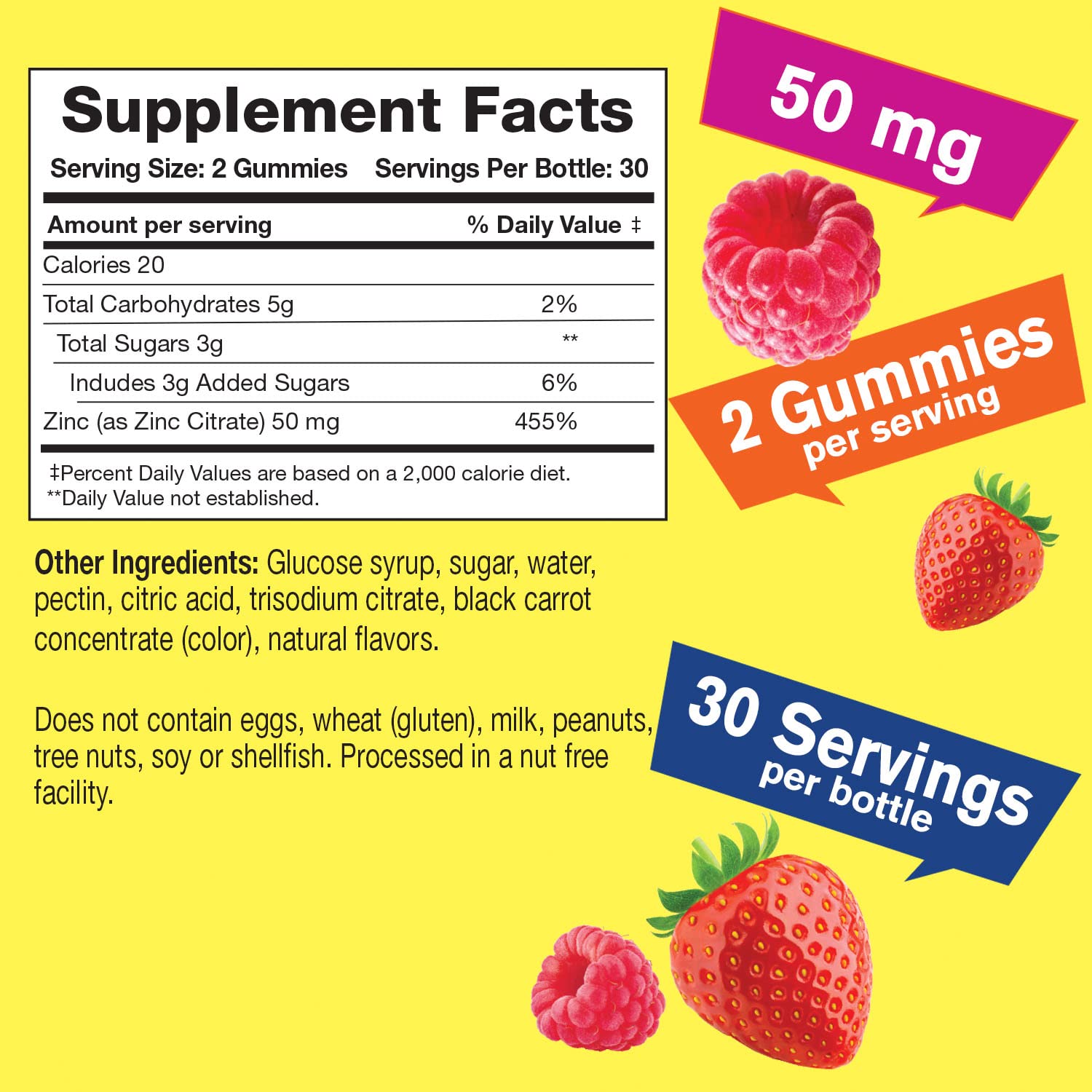50 mg zinc picolinate gummies