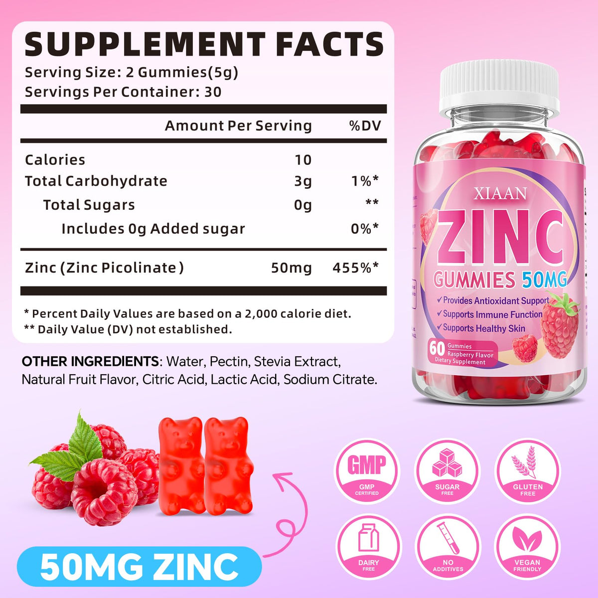 50 mg zinc picolinate lozenges