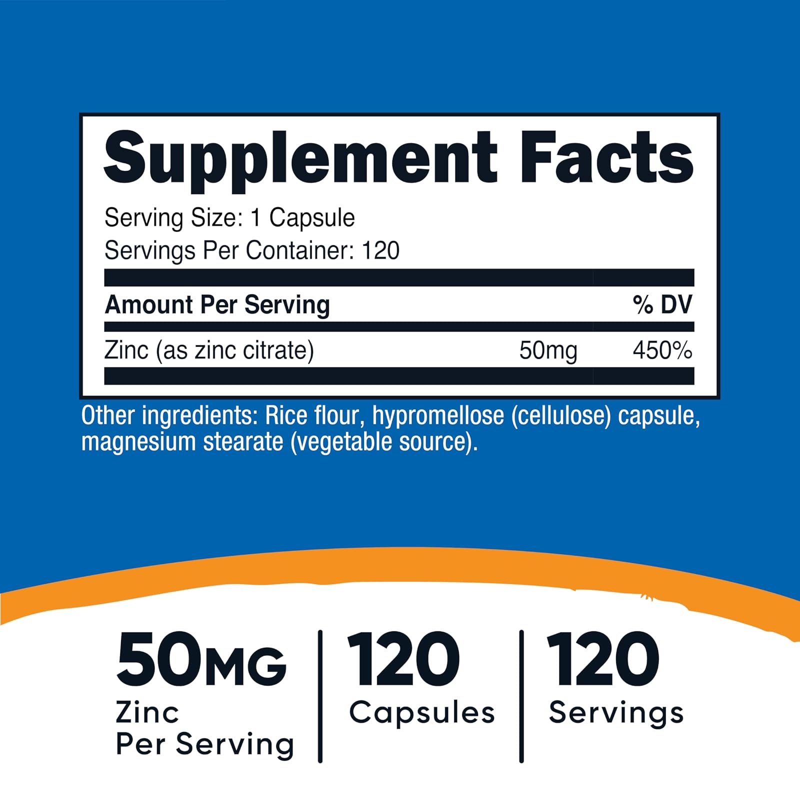 50 mg zinc supplement for daily health