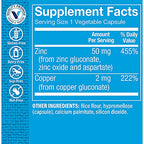 50 MG zinc supplement for daily health