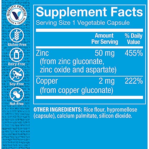 50 MG zinc supplement for daily health