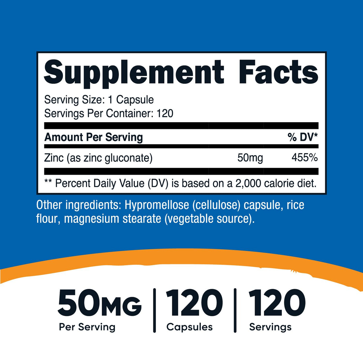 50 mg zinc supplement for immunity