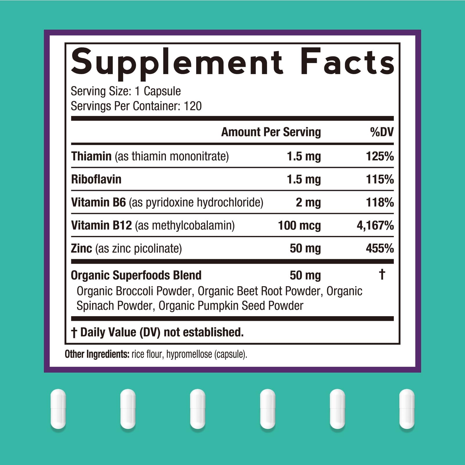 50 mg Zinc supplement for immunity