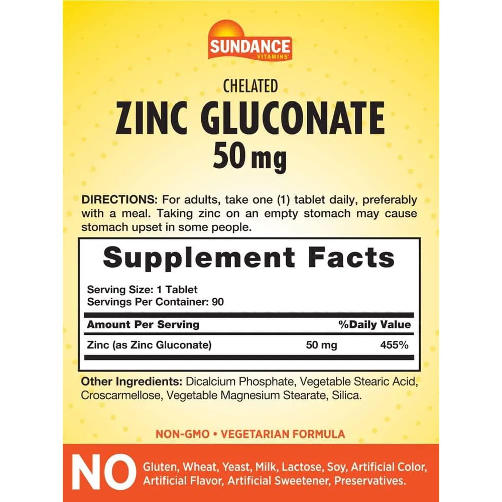 50 mg zinc supplement for immunity