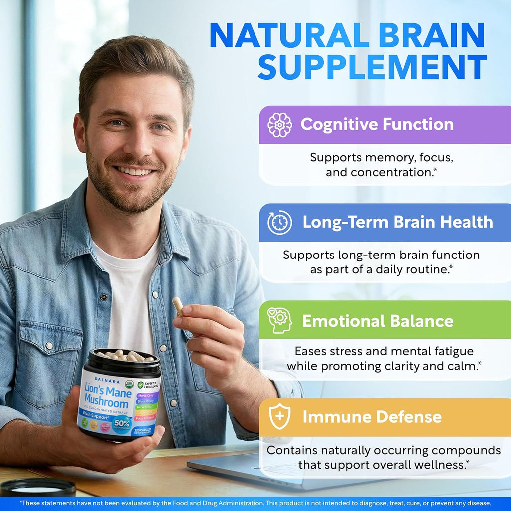 50% polysaccharides for brain health