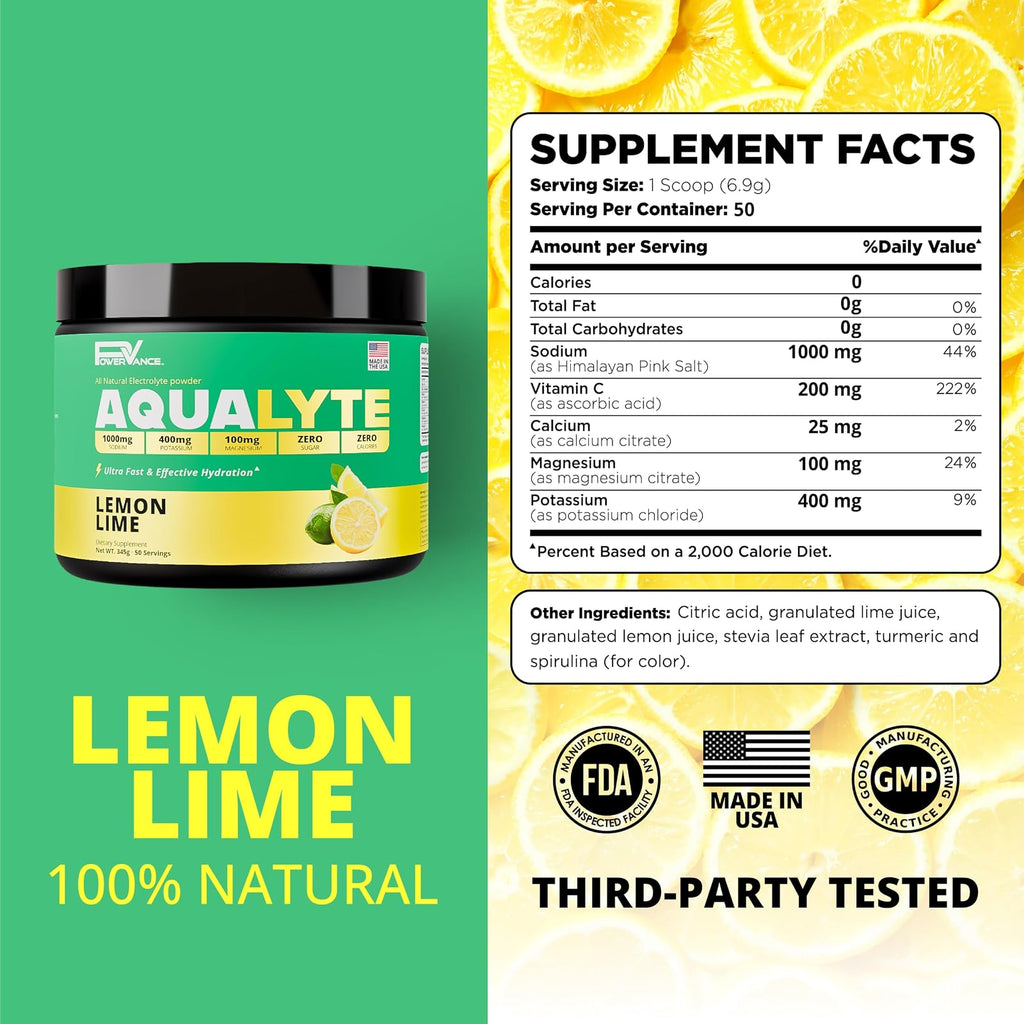 50 servings of AquaLyte electrolytes