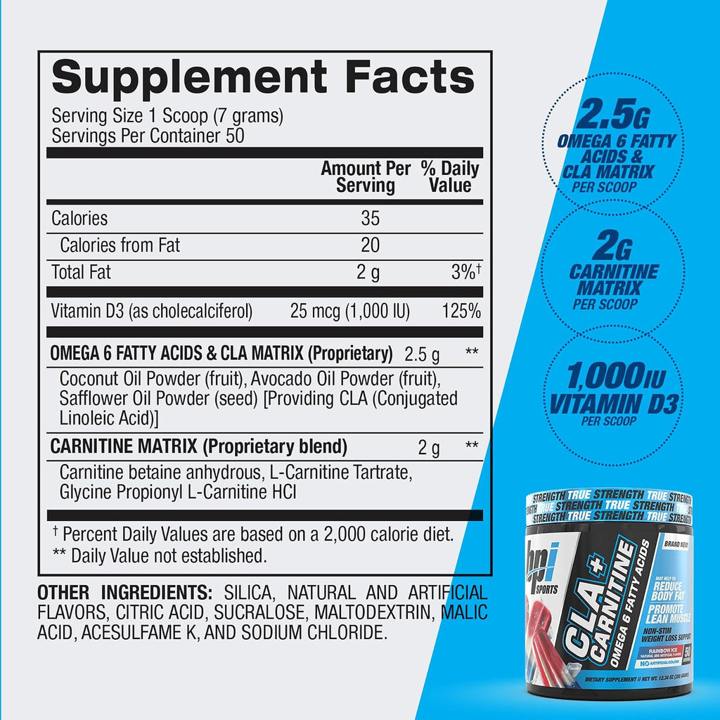 50 servings of BPI Sports CLA