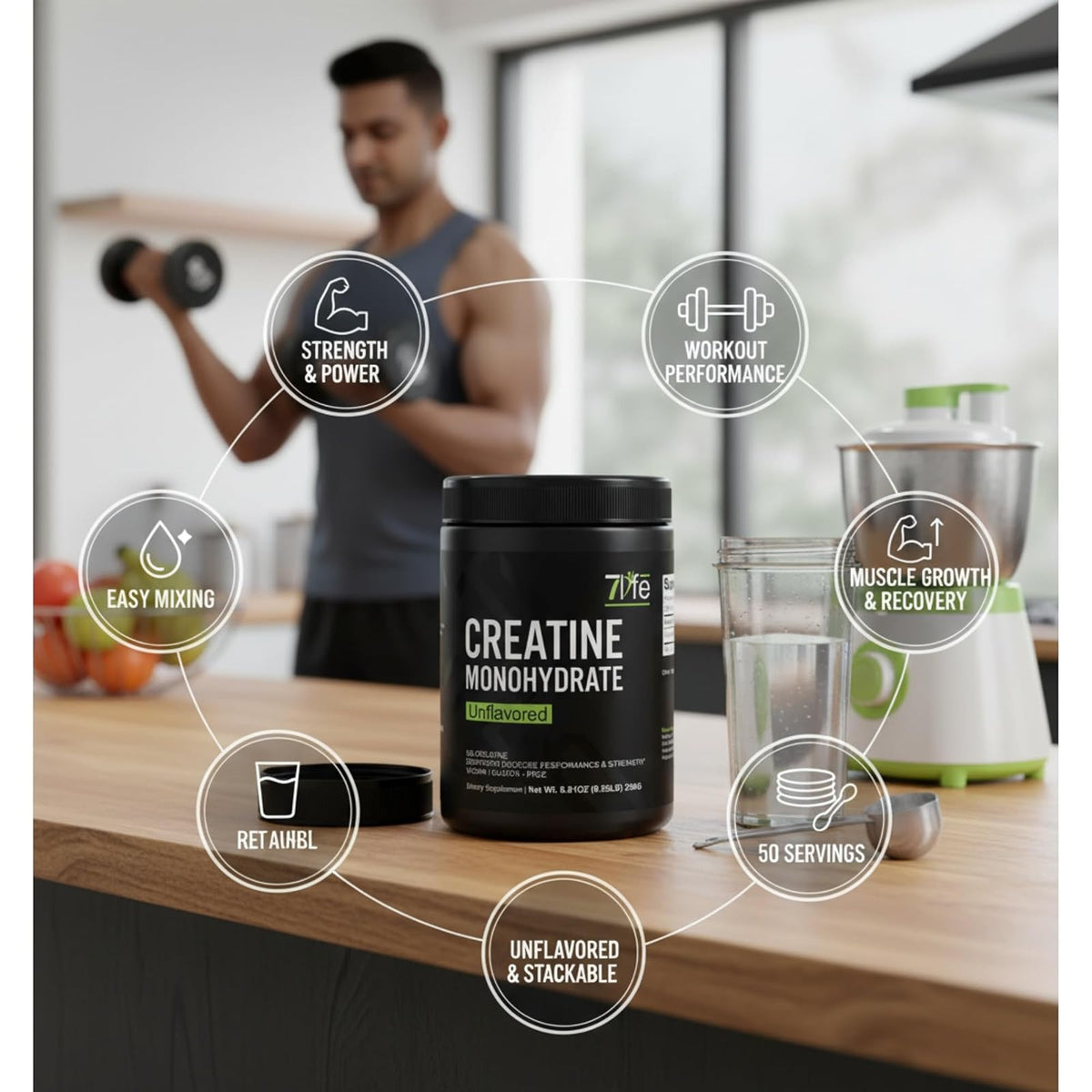 50 servings of creatine for daily energy boost