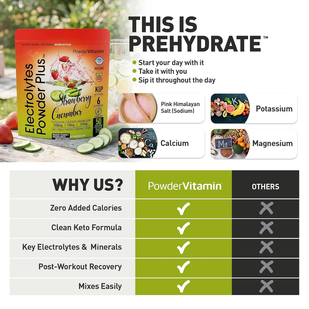 50 servings of electrolyte powder convenience