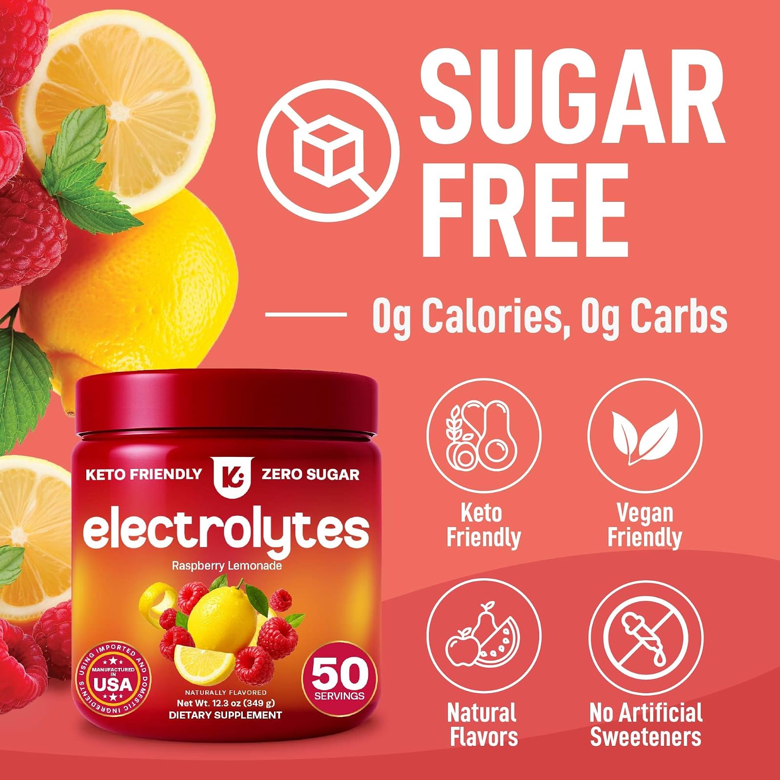 50 servings of electrolyte powder