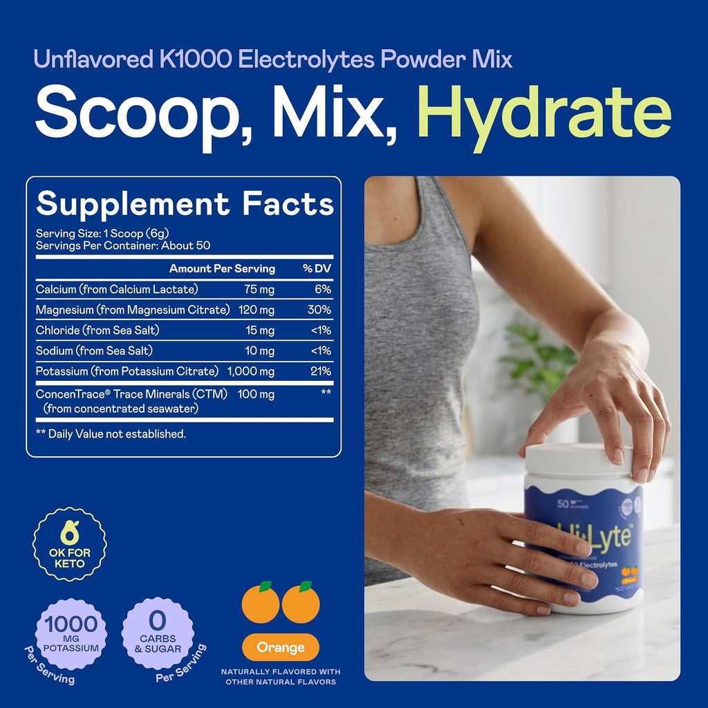 50 servings of electrolyte powder