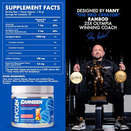 50 servings of l-carnitine supplement