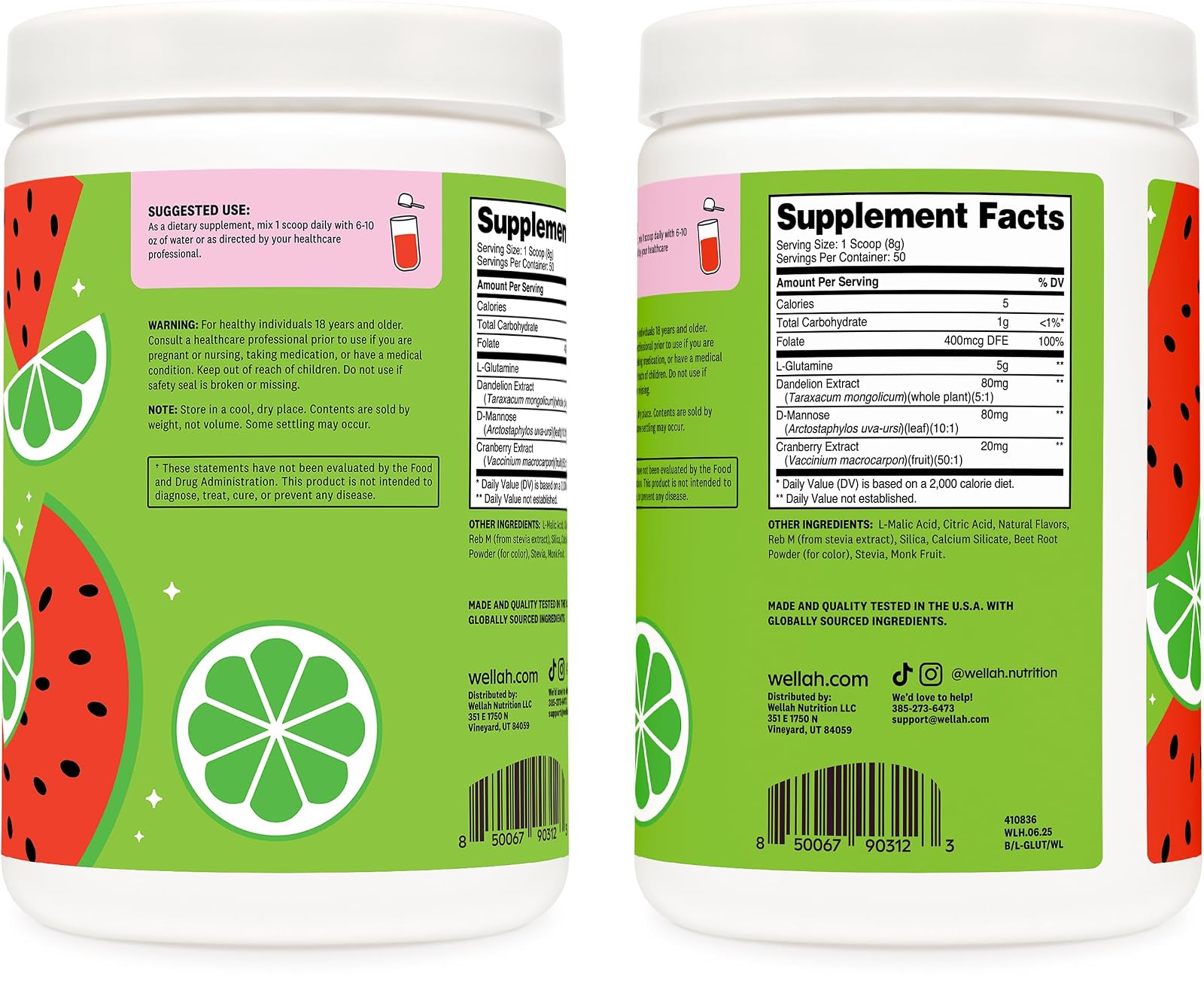 50 servings of L-Glutamine powder