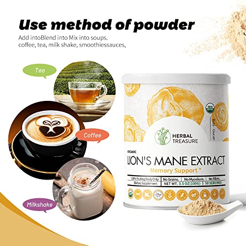 50 servings of organic mushroom powder