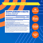 50 servings of pure creatine