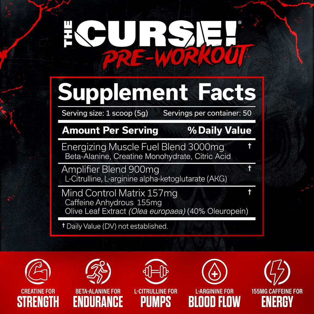 50 servings pre-workout powder