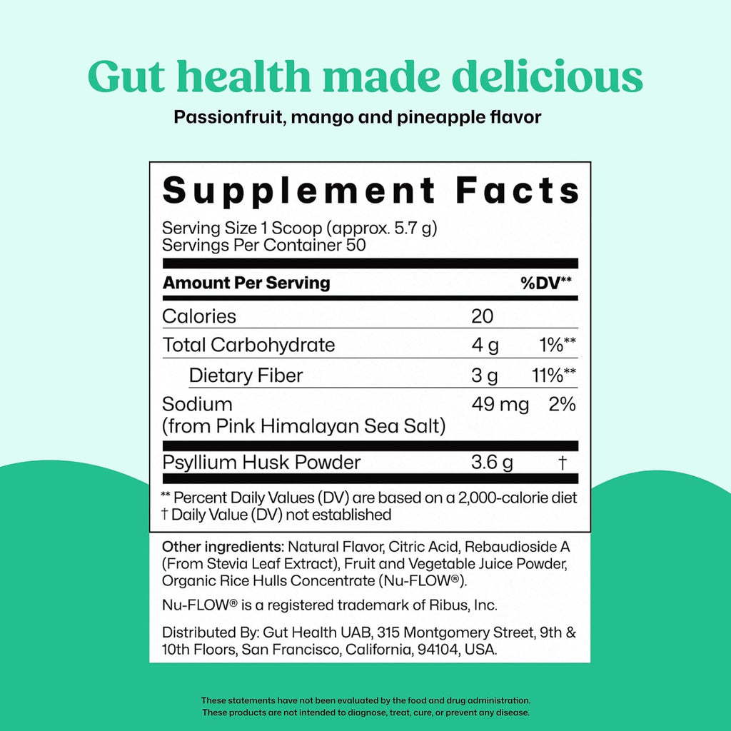 50 servings psyllium husk powder