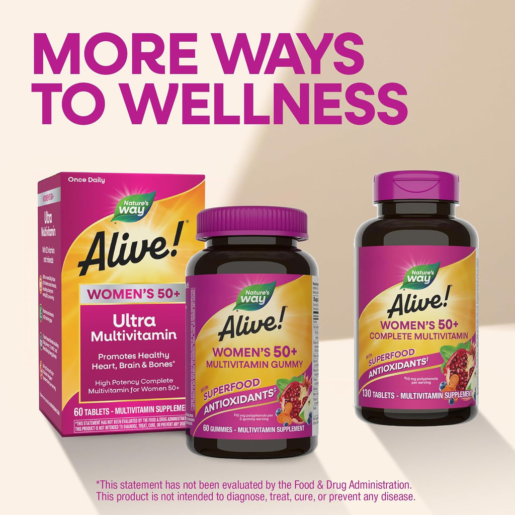 50 tablets of women's multivitamin