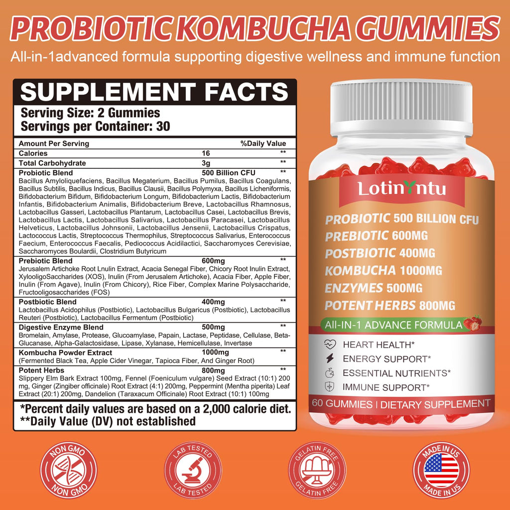 500 billion CFU gut health support