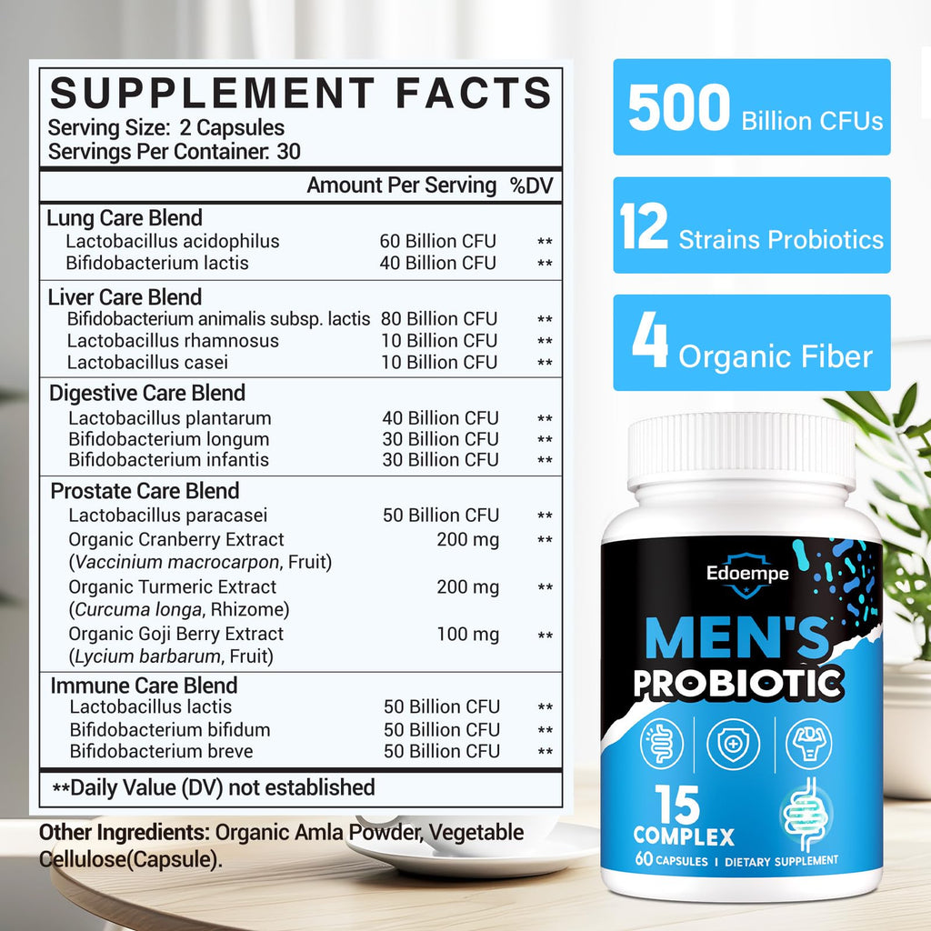 500 billion CFUs probiotics capsules