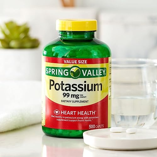 500 caplets of potassium for energy support