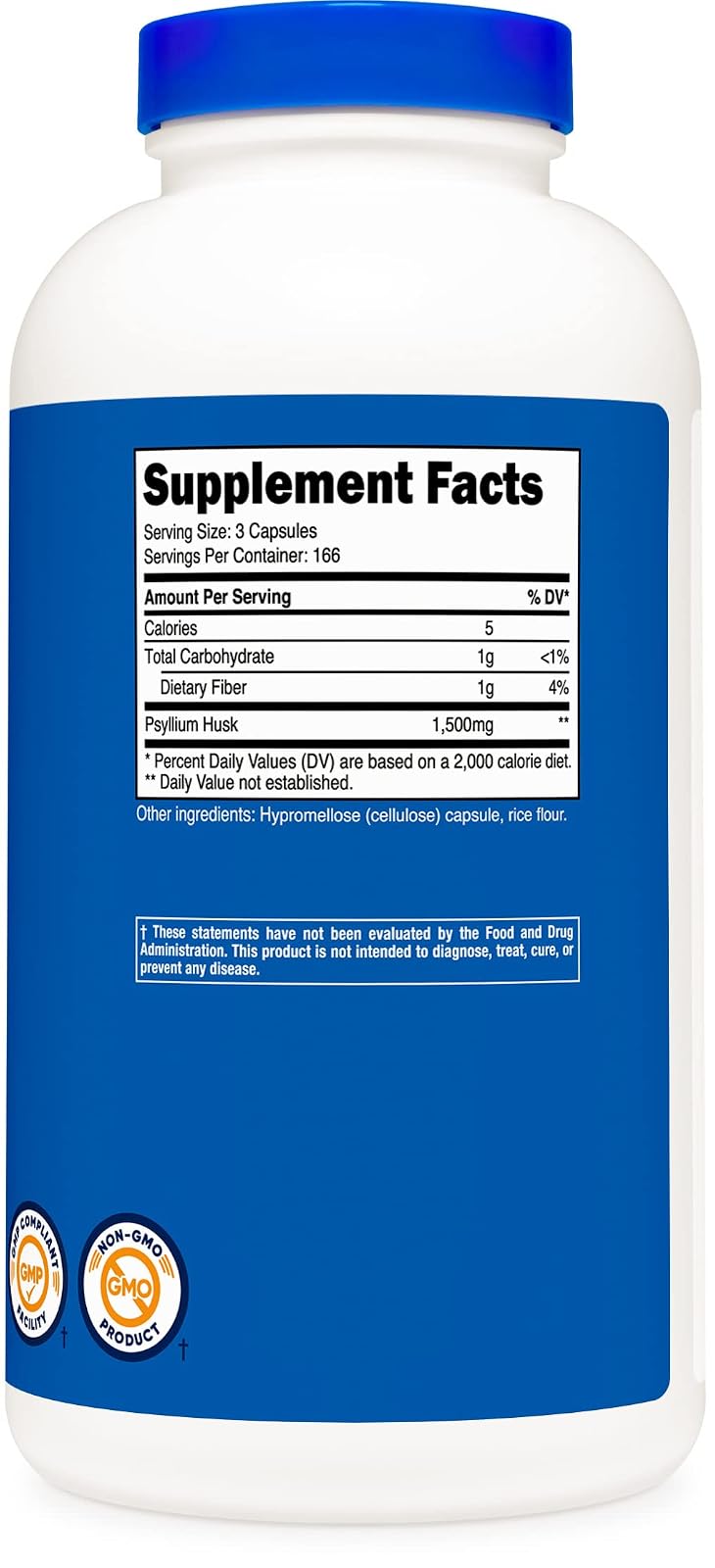 500 capsules of psyllium husk