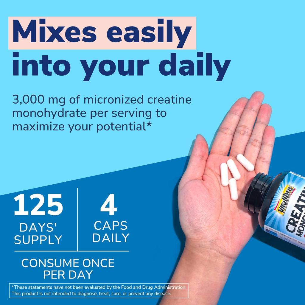 500 capsules of Vitalibre creatine
