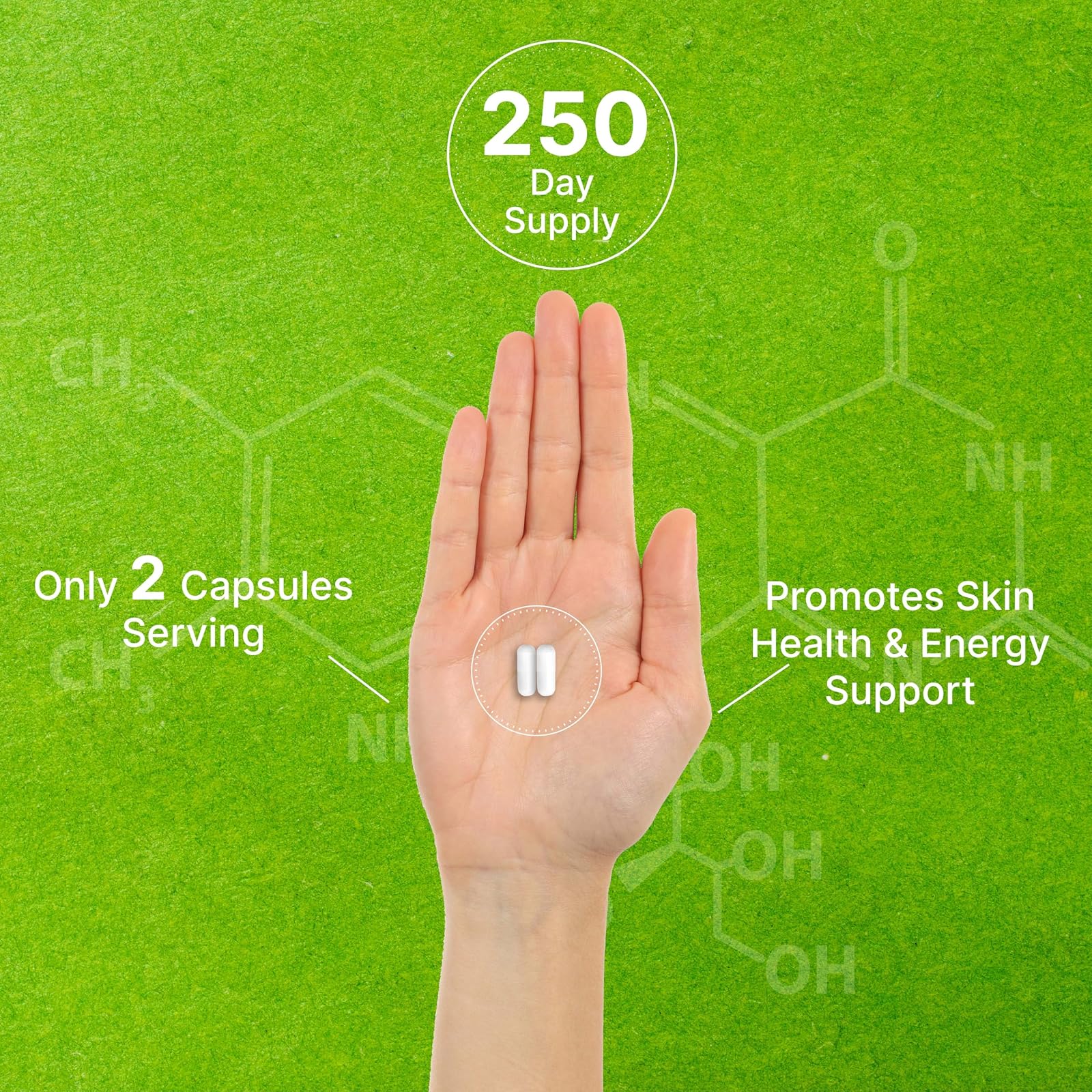 500 capsules of Vitamin B3 for daily use