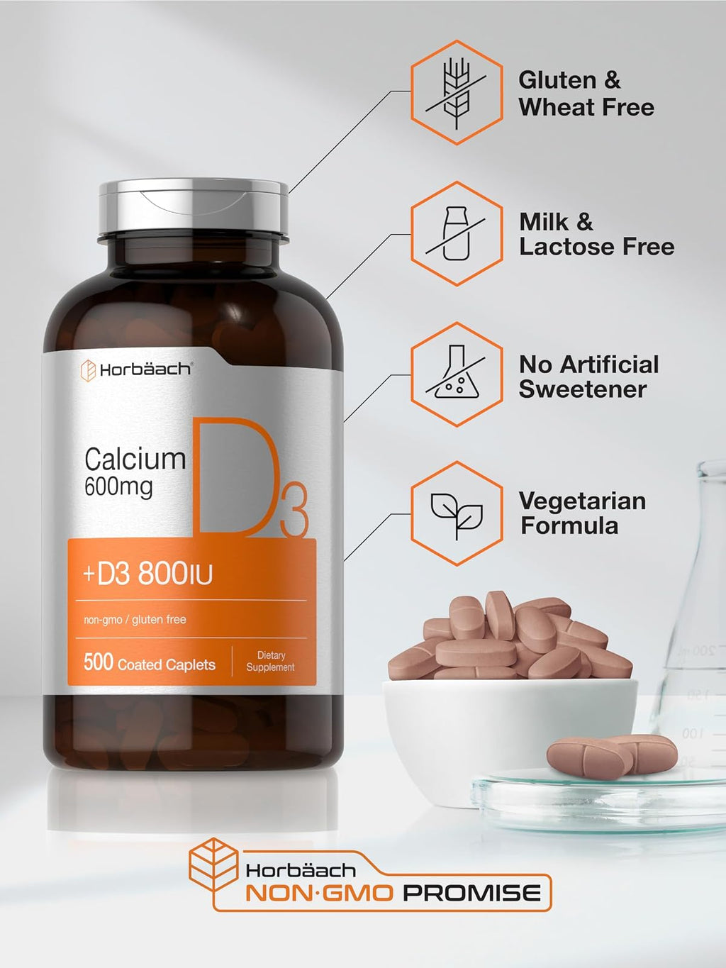 500 coated caplets for daily use