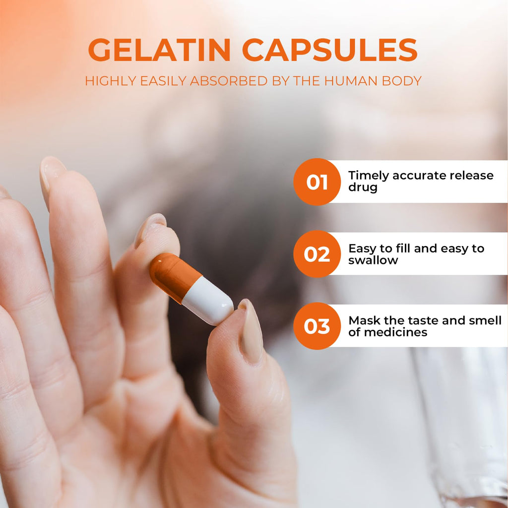 500 count empty gelatin capsules bulk