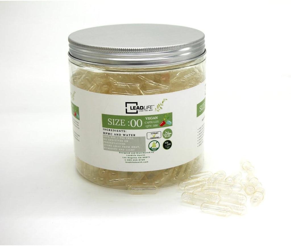 500 count gelatin capsules for health