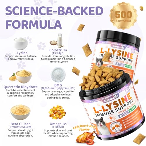 500 count Lysine cat treat pack