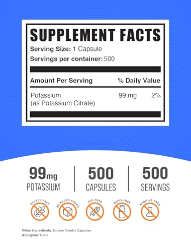500 count potassium citrate for wellness