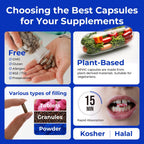 500 count vegan supplement capsules