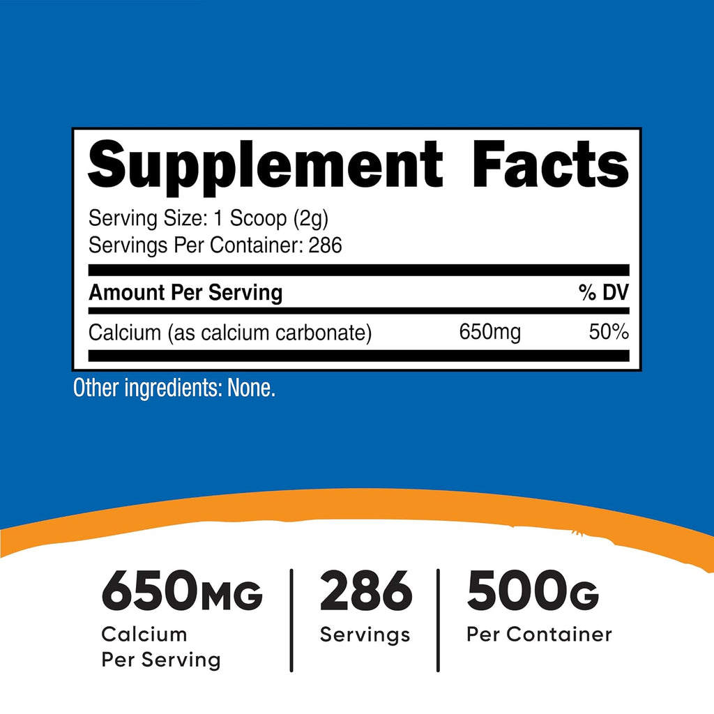 500 g Calcium Carbonate for strong bones