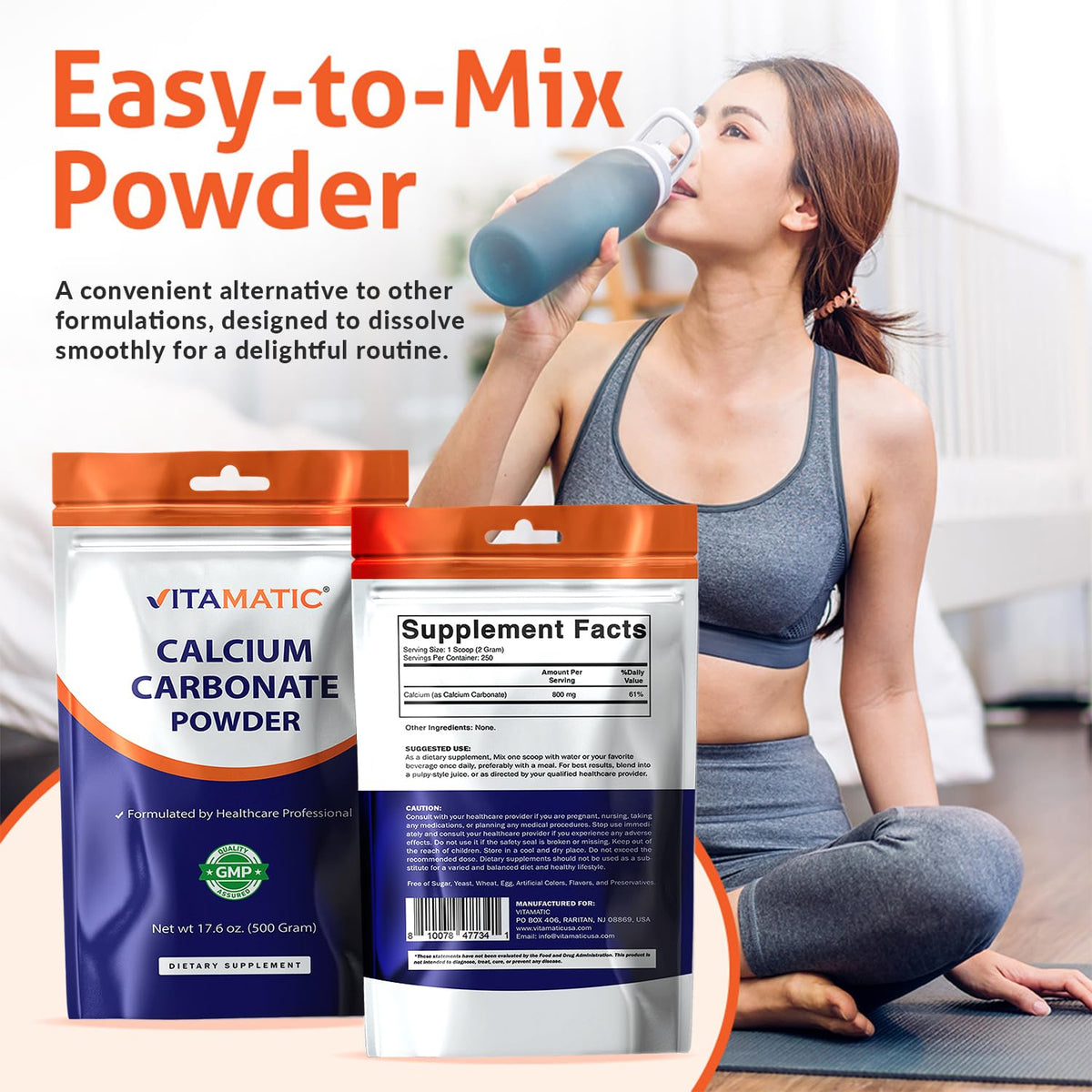 500 g calcium powder for strong bones