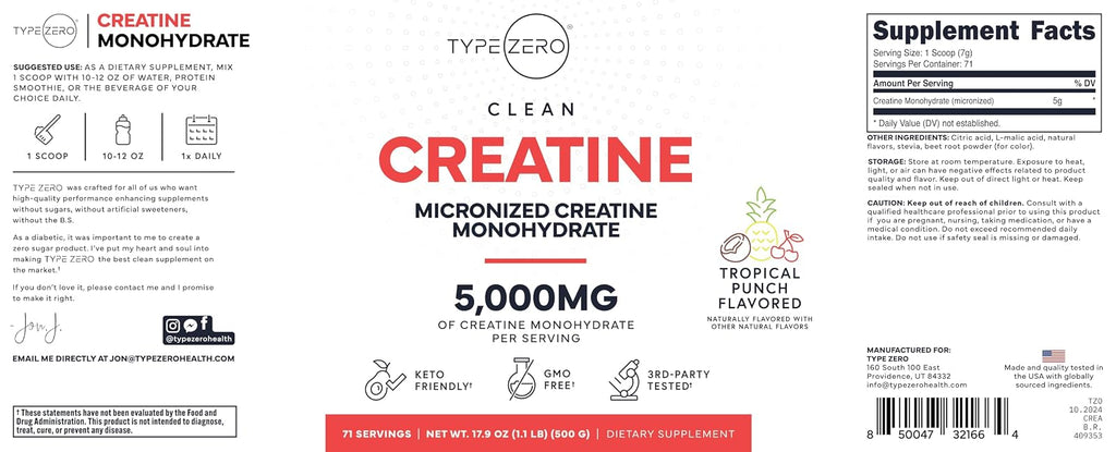 500 g creatine for muscle gain