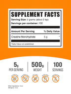 500 g creatine supplement for athletes
