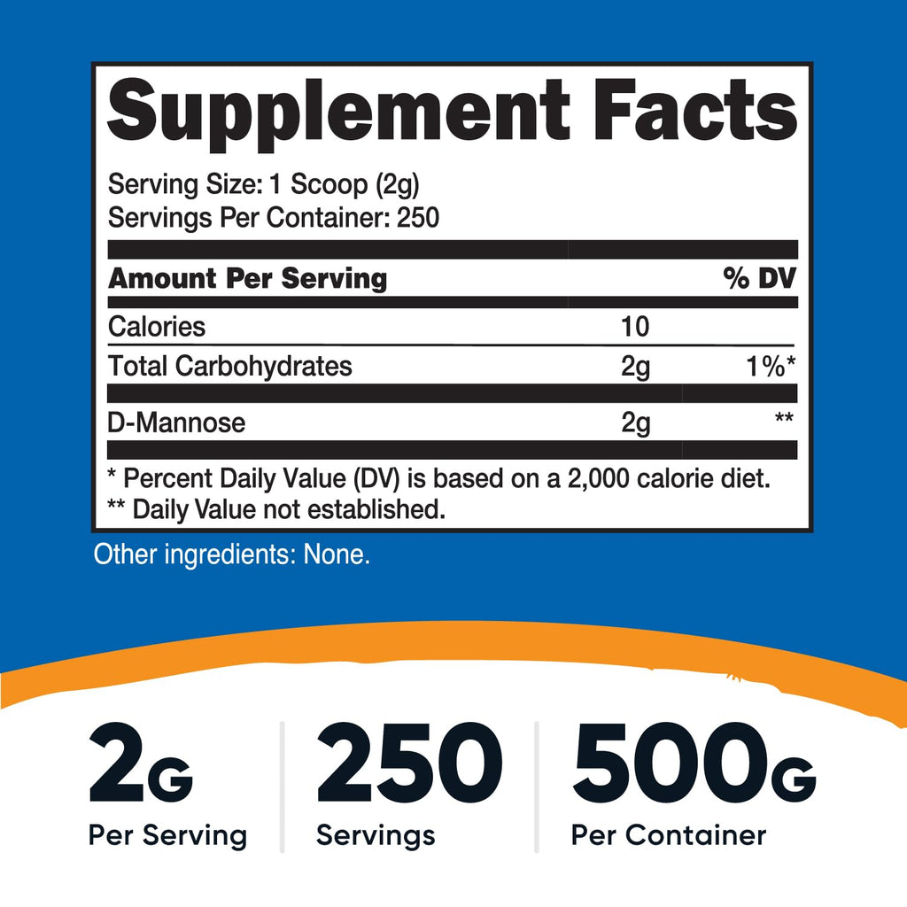 500 g D-Mannose for urinary health