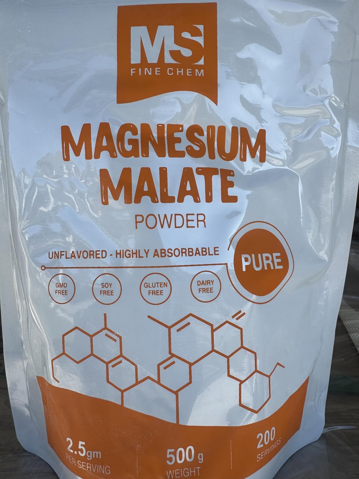 500 g magnesium malate for energy support