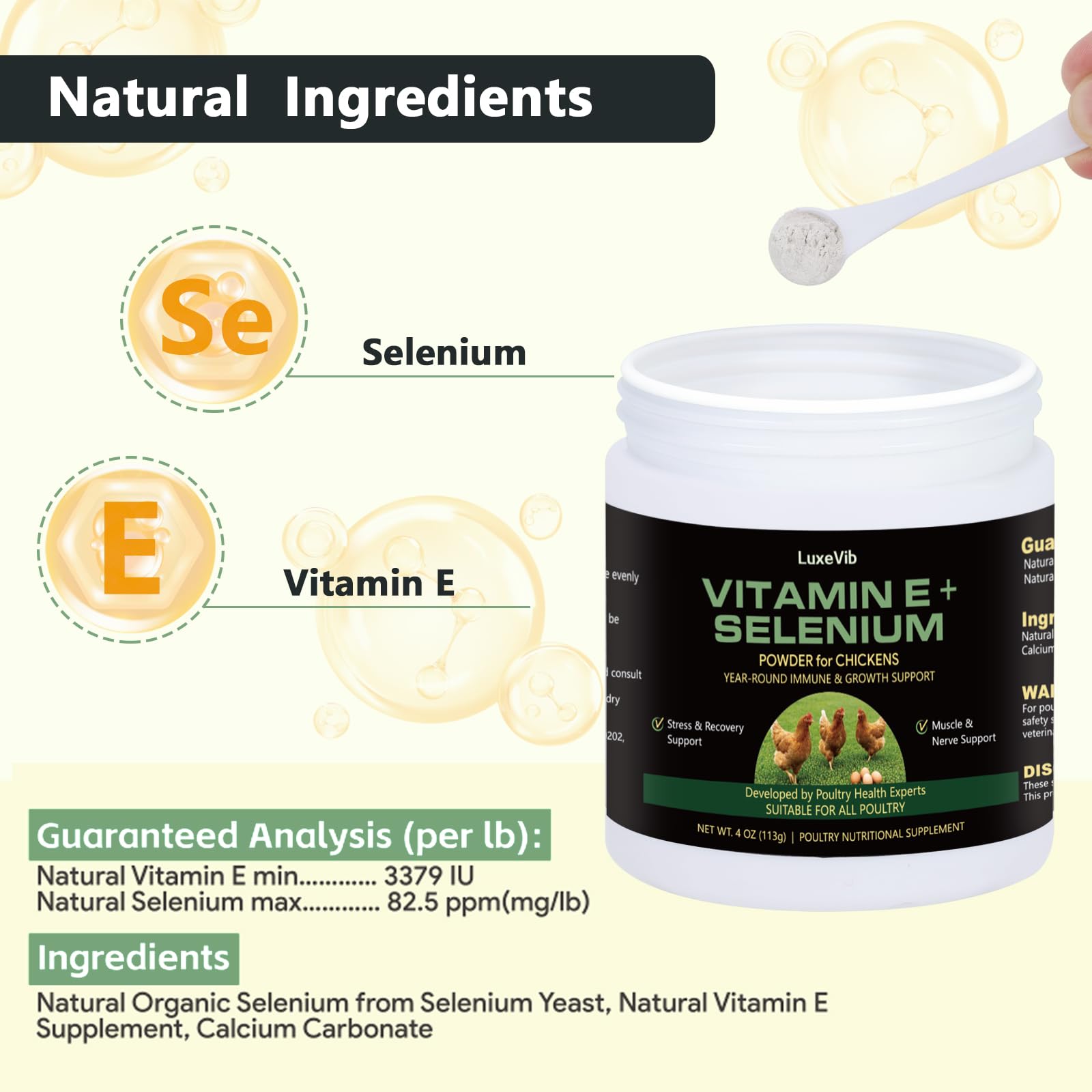500 g Selenium powder for poultry