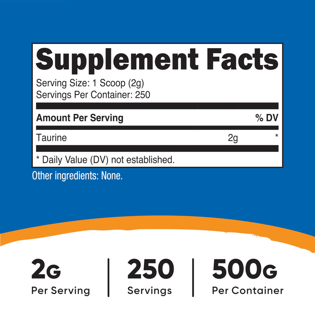 500 grams taurine powder benefits
