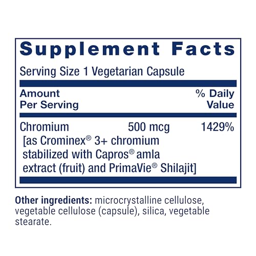 500 mcg chromium for daily wellness