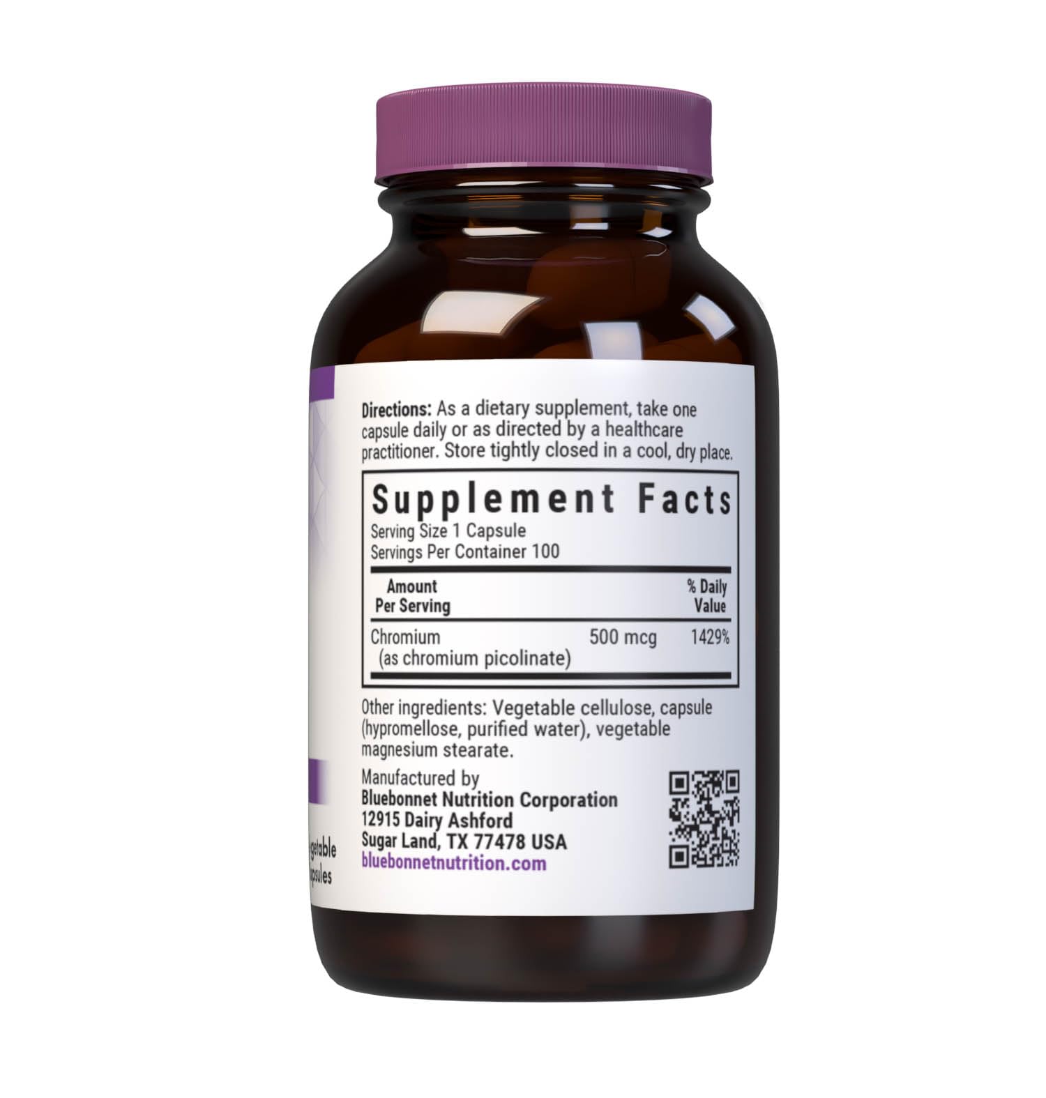 500 mcg chromium picolinate for metabolism