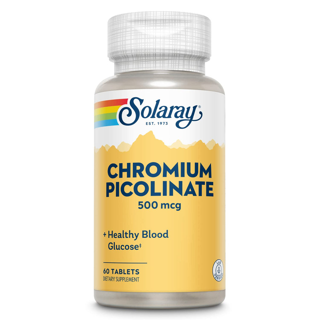 500 mcg chromium supplement tablets